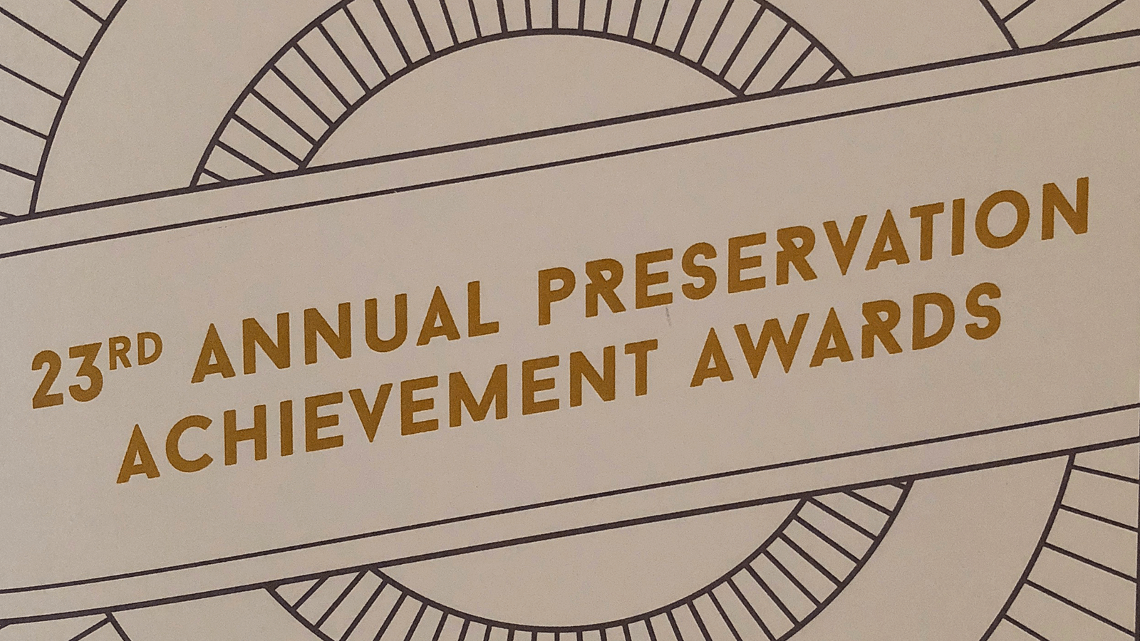 Preservation Achievement Awards 2016 | k YODER design