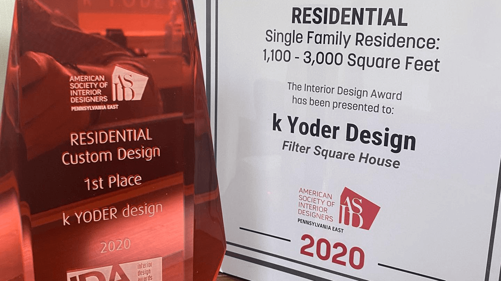 2020 ASID Interior Design Awards | k YODER design