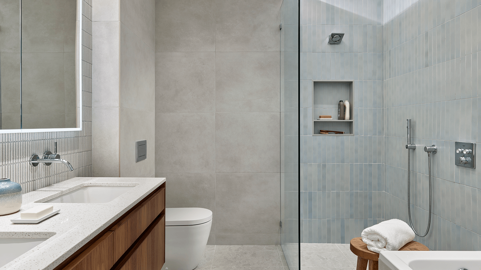 The Ayer Condominium Bath | k YODER design